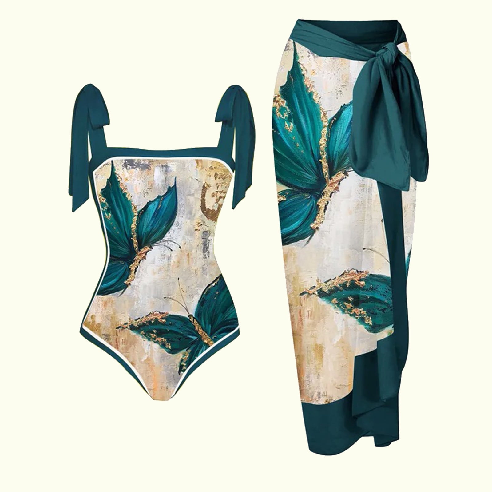 Dihao One Piece Swimsuit for Women Clearance Plus Size Ladies Marble ...
