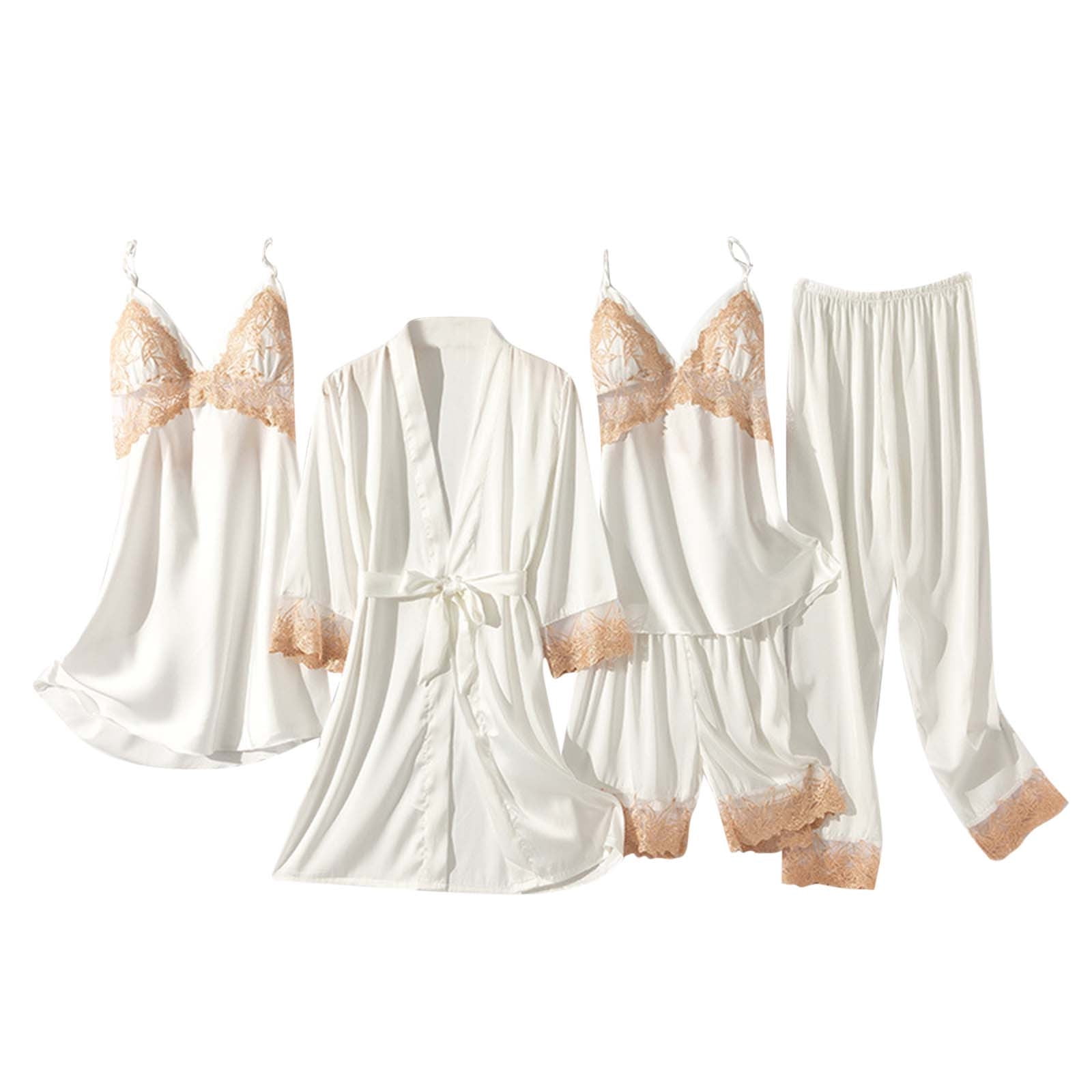 Dihao Pajamas for Women Set 1pc Long Suspenders +1pc Short Suspenders ...