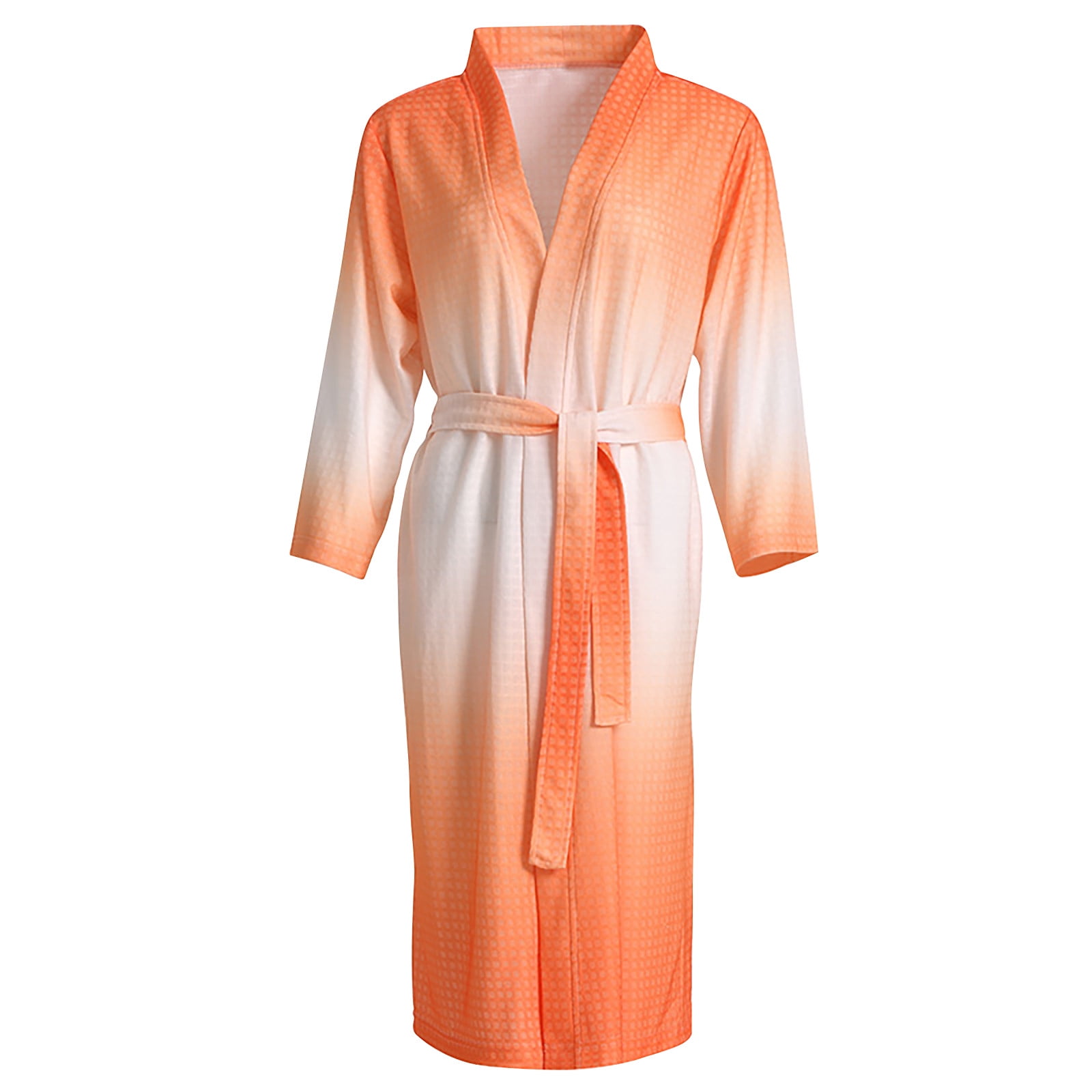 Dihao Womens Pajamas Women'S Lightweight Waffle Mid-Length Robe Ladies ...