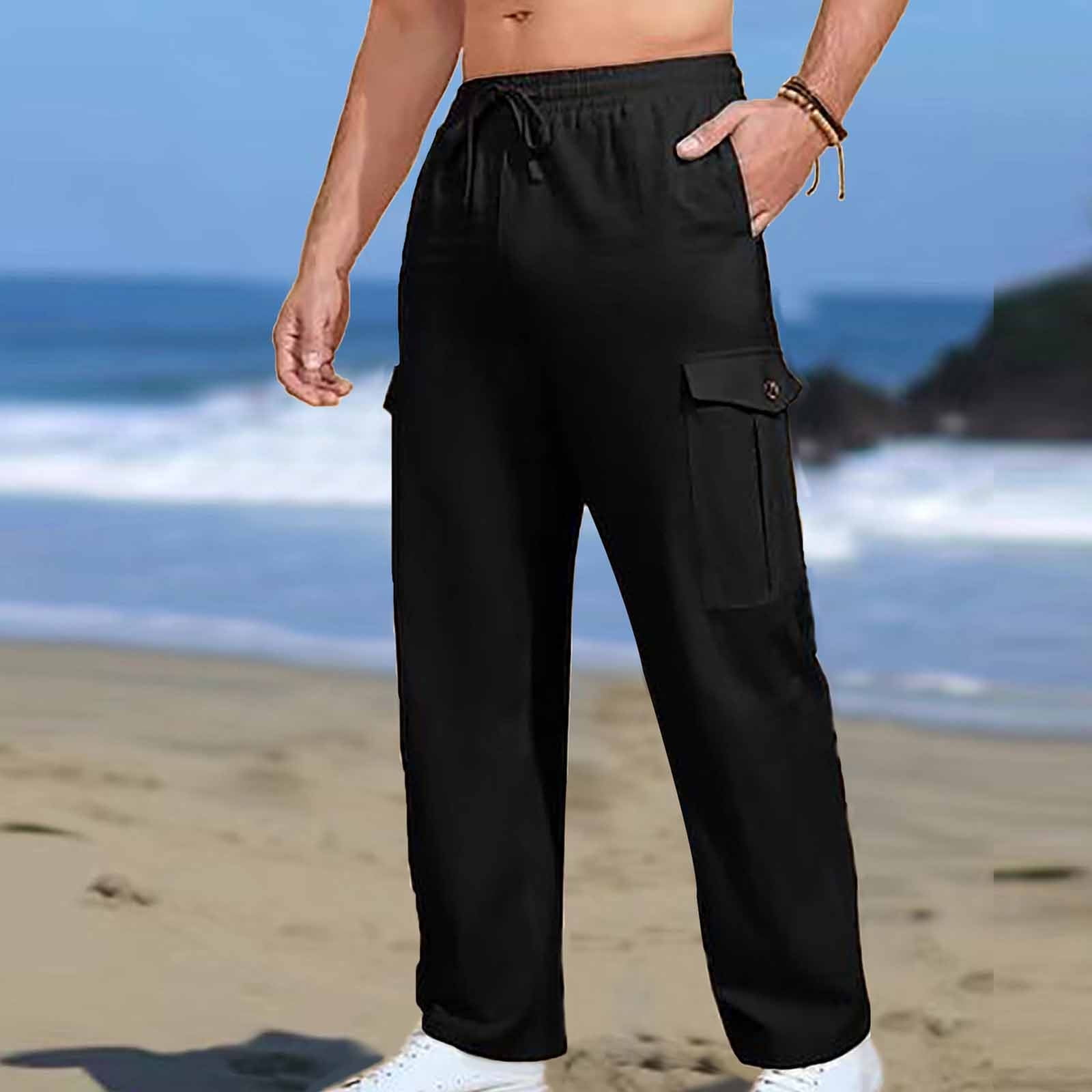 Dihao george Plus Size Pants for Men 2025 Clearance Cargo Pants With ...