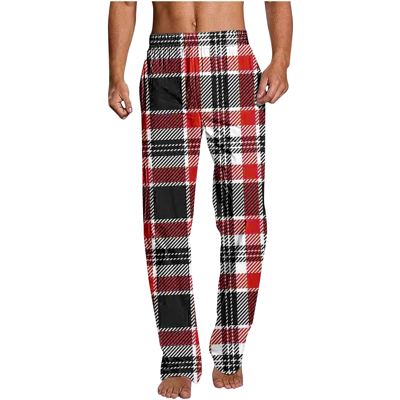 Dihao george plus size mens pants clearance Mens Lounge Pants Comfy ...