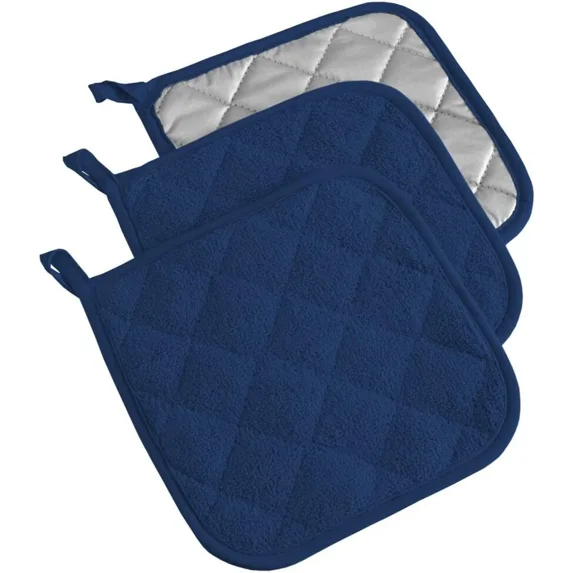 Dii Basic Terry Collection Quilted 100% Cotton, Potholder, Nautical ...