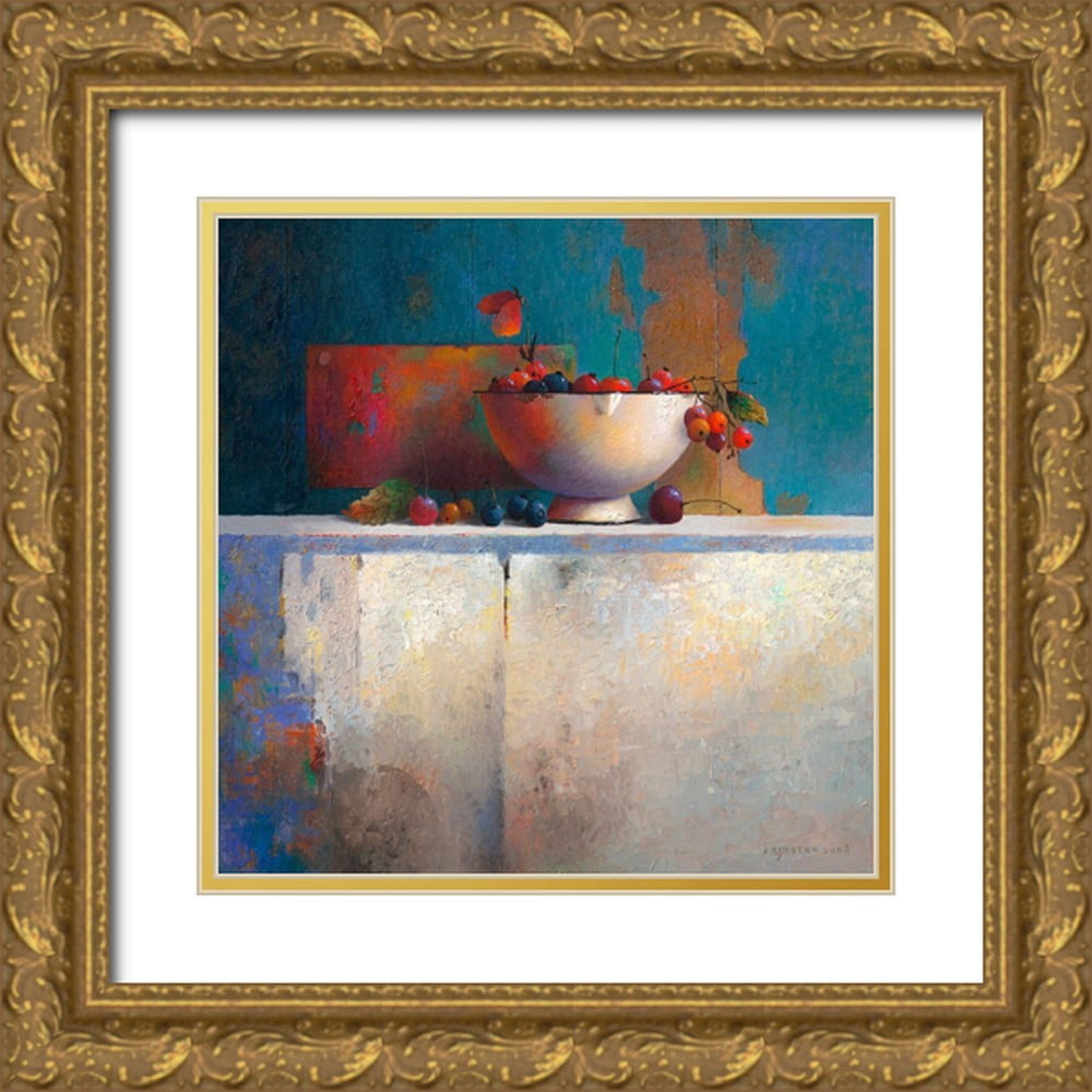 Dijkstra, Evert 12x12 Gold Ornate Wood Framed with Double Matting ...