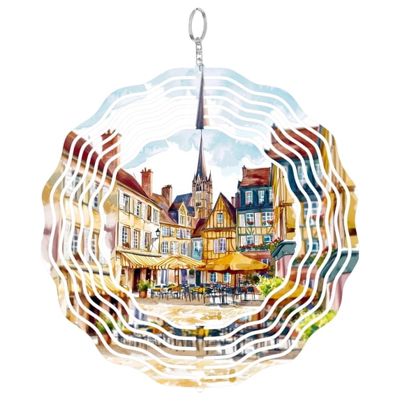 Dijon France Burgundy Capital City 3D Wind Spinner Stainless Steel ...