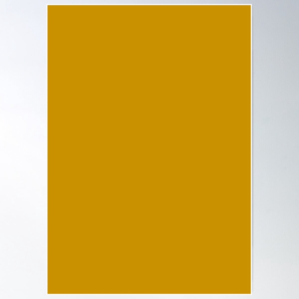 Dijon Yellow, Solid Yellow Poster Wall Art, Modern Wall Decor For ...