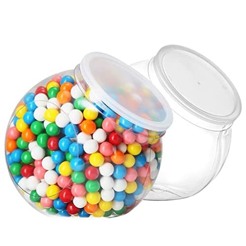 DilaBee 2-Pack Plastic Candy Jar - 96oz Large Candy Jars with Lids for ...