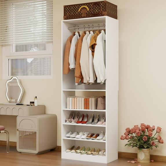 Dilando Closet Shelf System Wood Closet Organizer System Freestanding ...