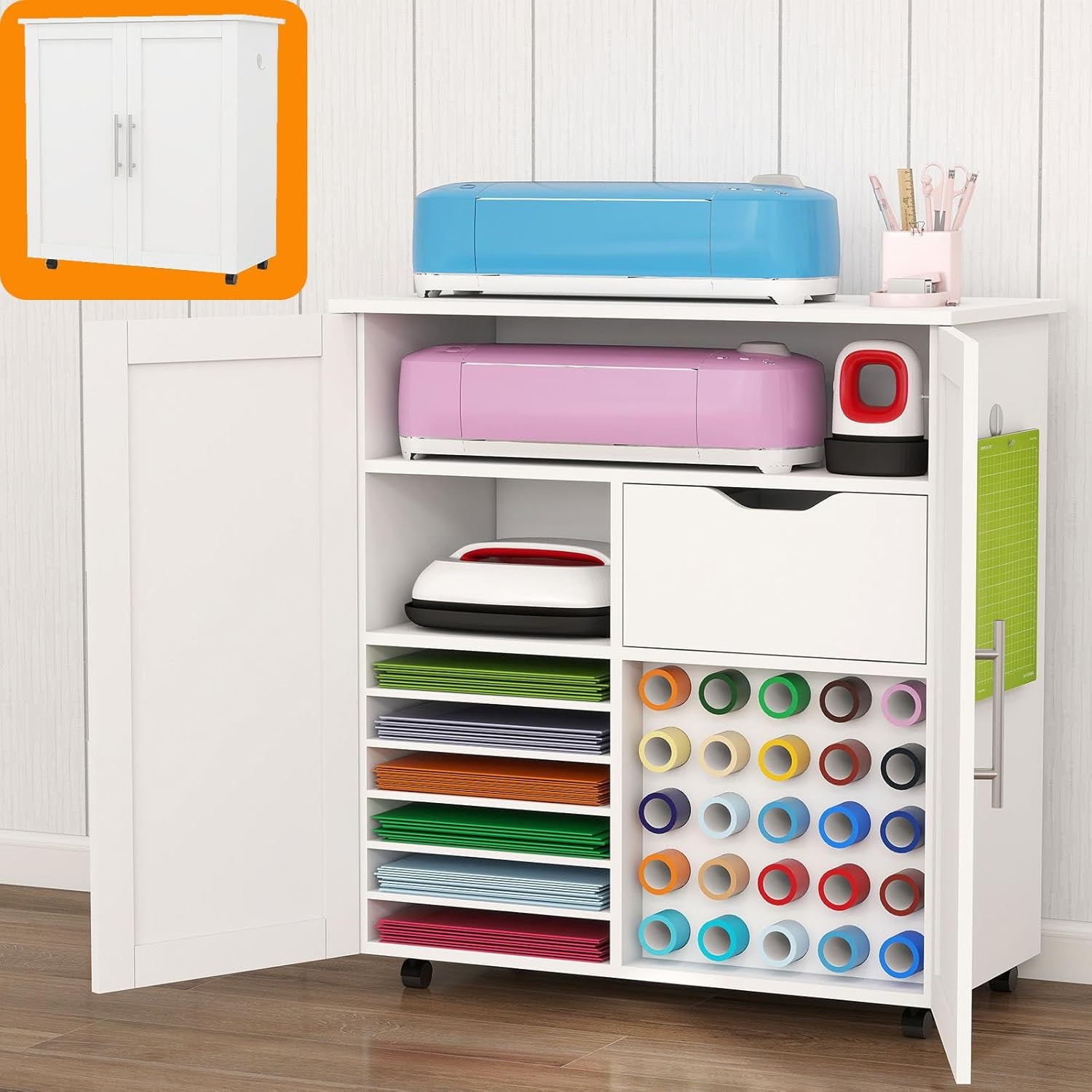 Dilando Craft Organization and Storage Cart Compatible with Cricut ...
