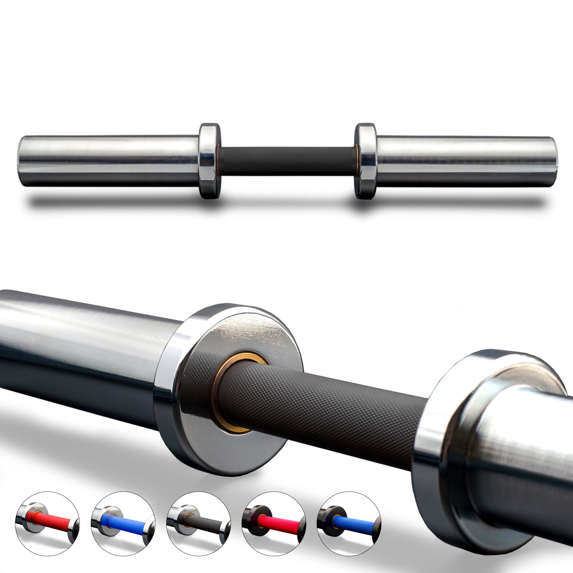 Diliboz Loadable 2 Inch Olympic Dumbbell Handle, Heavy Duty Weight Bar ...