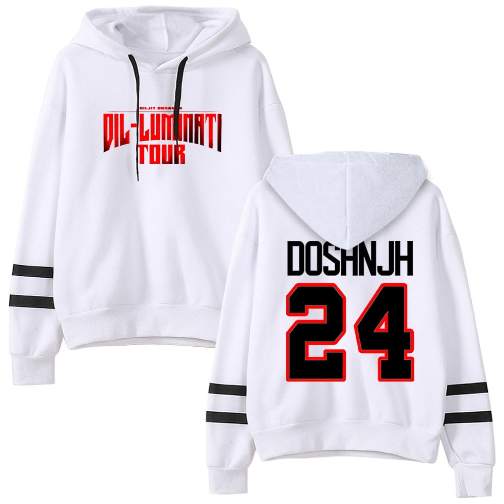 Diljit Dosanjh 24 Logo Merch Pocketless Parallel Bars Sleeve Streetwear ...