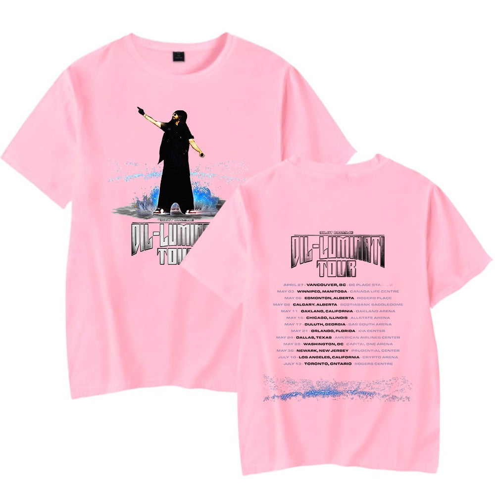 Diljit Dosanjh Cosplay Merch Dil-Luminati Tour T-shirt Short Sleeve ...
