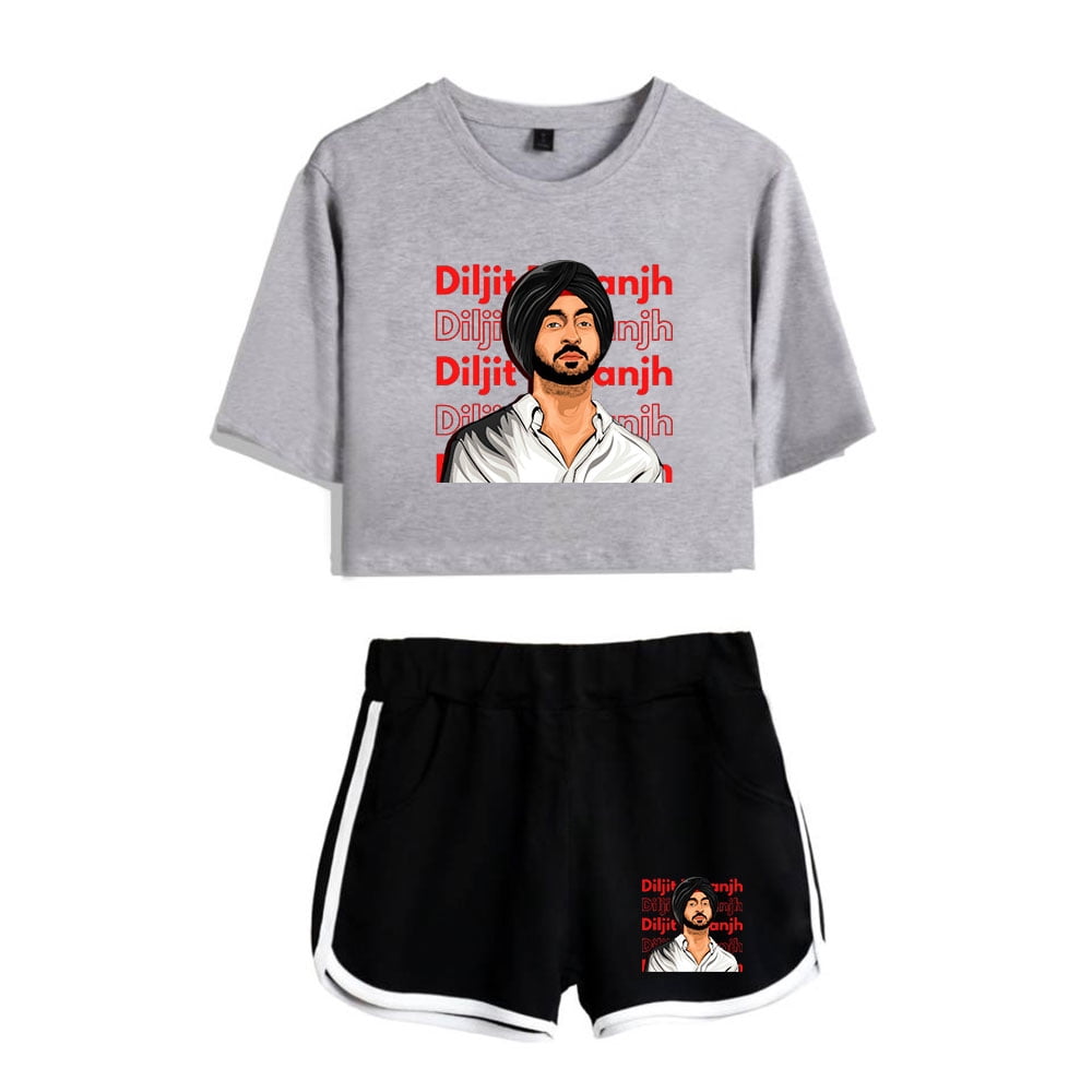 Diljit Dosanjh Cosplay Tshirt&Shorts 2 Pieces Sets Dil-Luminati Tour ...
