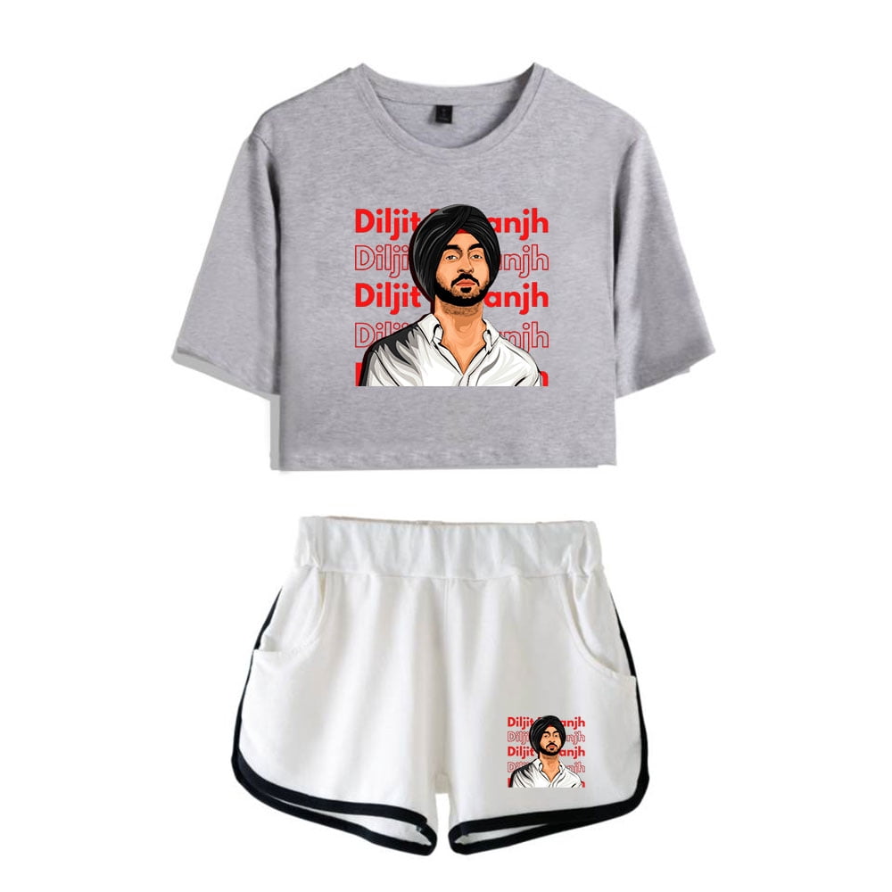 Diljit Dosanjh Cosplay Tshirt&Shorts 2 Pieces Sets Dil-Luminati Tour ...