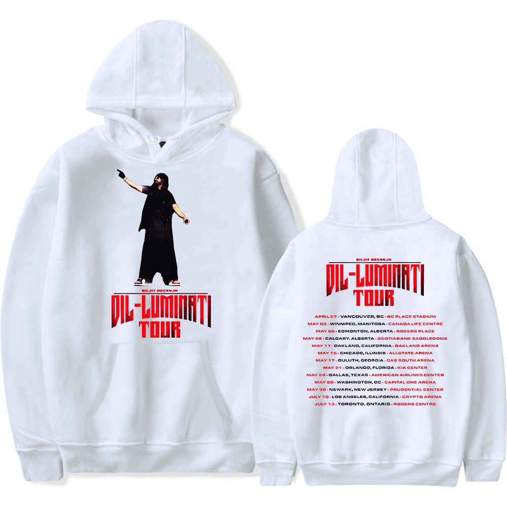 Diljit Dosanjh Hoodies Dil-Luminati Tour 2024 Merch Women Men Long ...