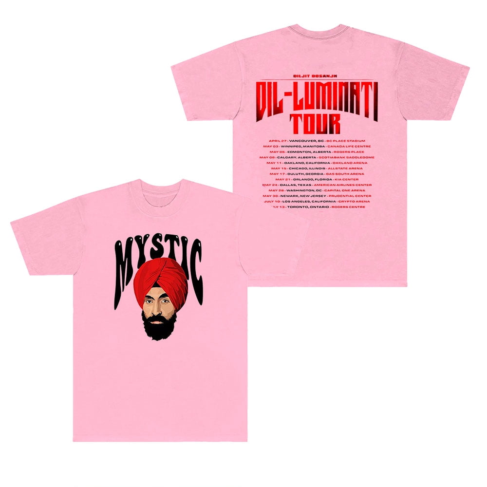 Diljit Dosanjh Mystic T-shirts Dil-Luminati Tour Merch Tshirts Summer ...