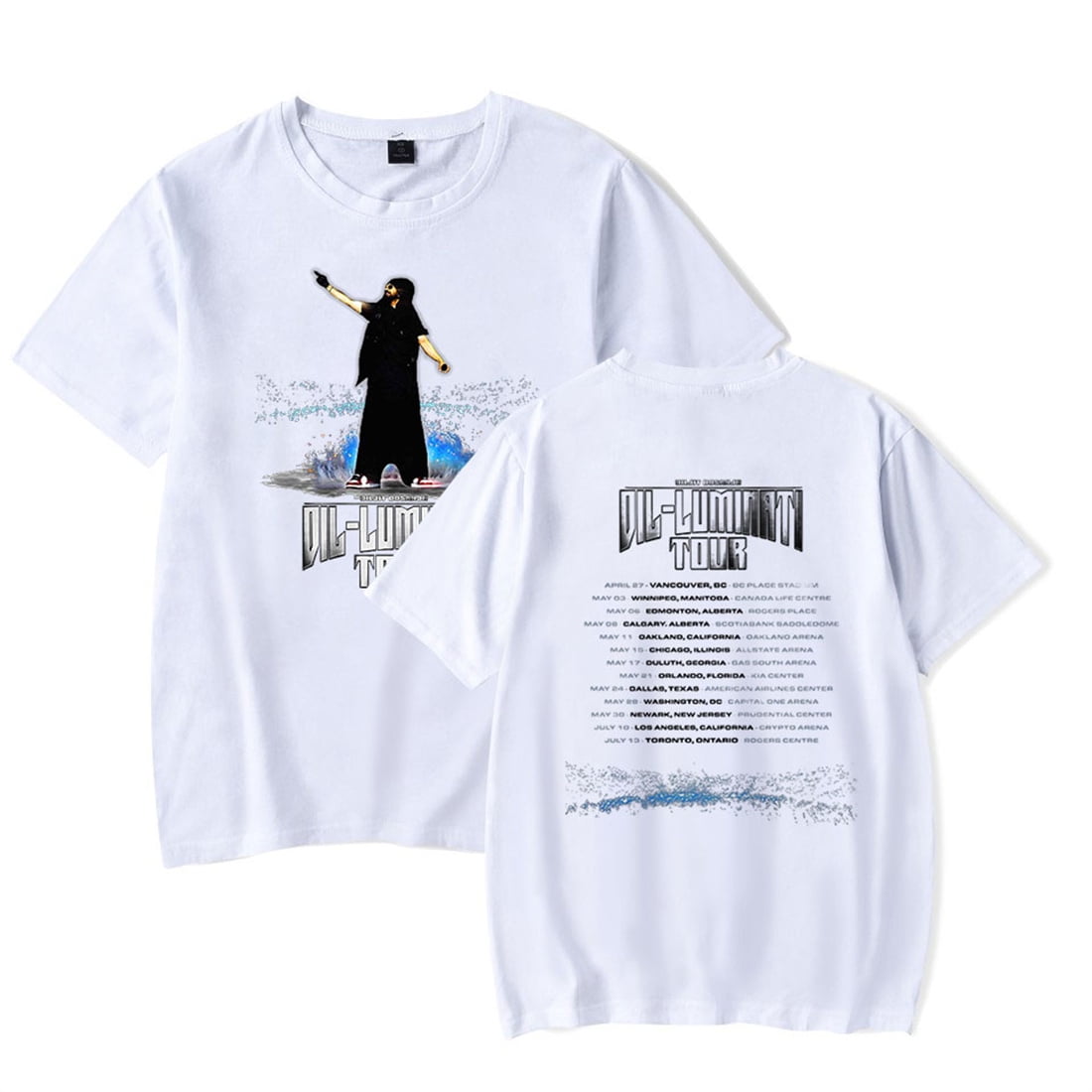Diljit Dosanjh T-shirt 2024 Dil-Luminati Tour Short Sleeve Hip Hop ...