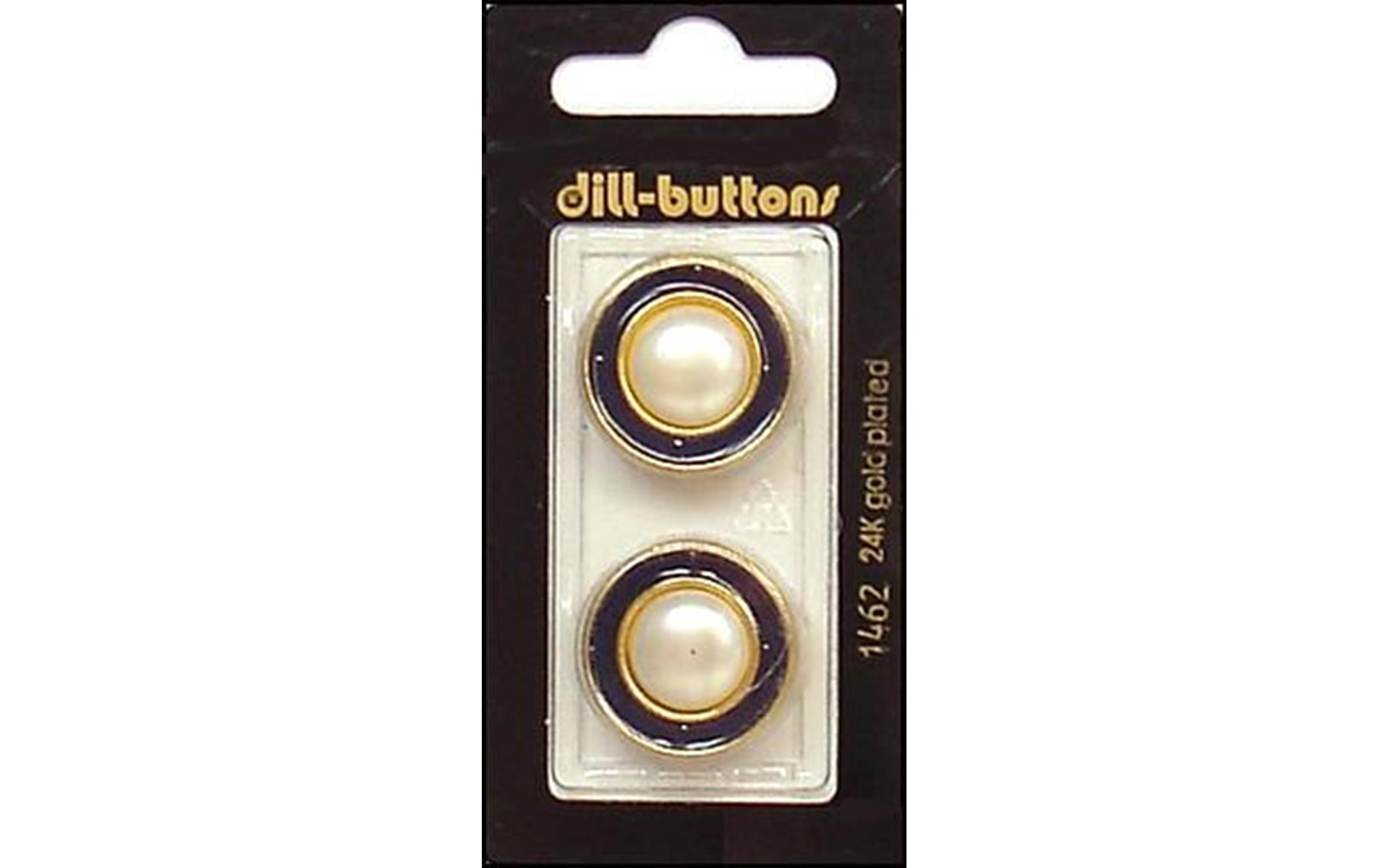 Dill Buttons 23mm 2pc Shank Enamel Blue/Gold - Walmart.com