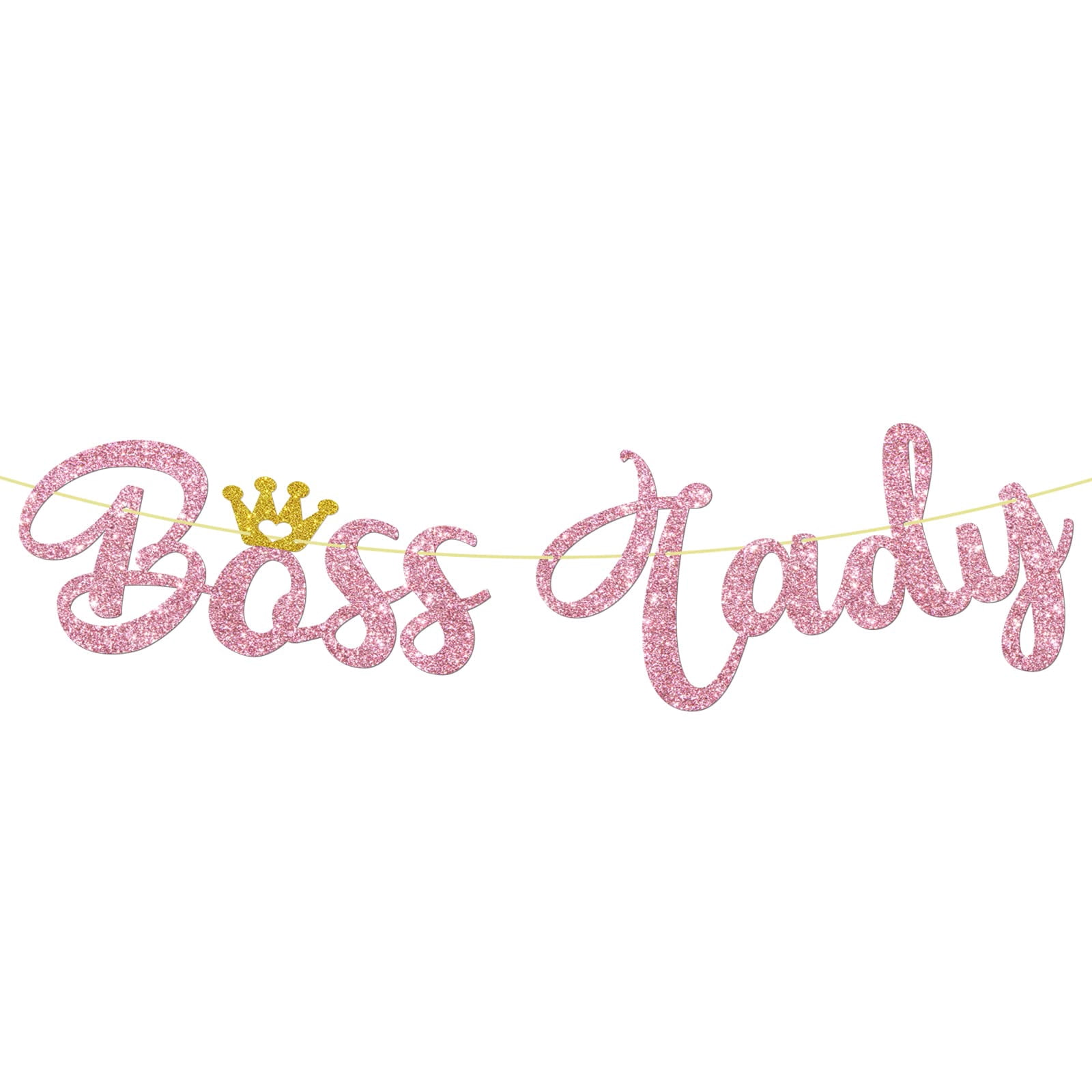 Dill-Dall Boss Lady AJH3 Birthday Banner, Newborn Baby Girl Child Kid ...