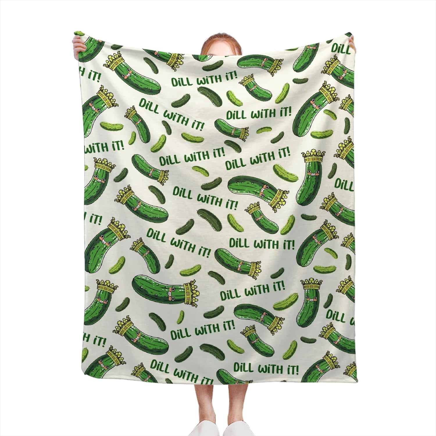 Dill Pickle Blanket Funny Gift for Girl Women - Pickles Gift for ...