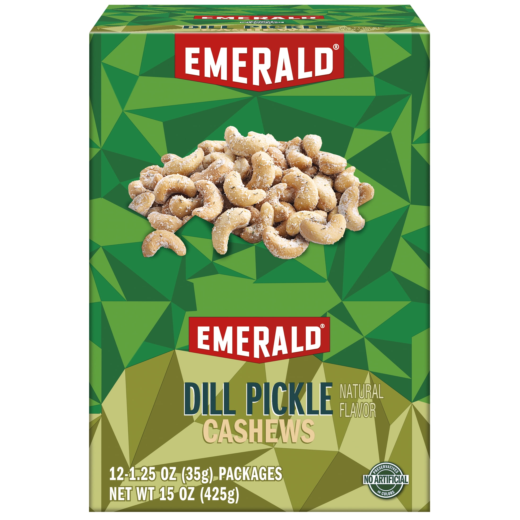 Dill Pickle Seasoned Cashews | 1.25 Oz Individual Snack Tubes | Kosher ...