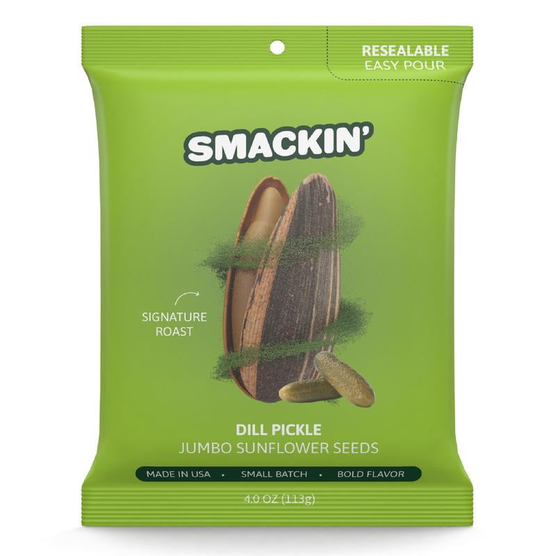 Dill Pickle Sunflower Seed Case, 12 Total 4.0 Ounce Resealable Bags ...