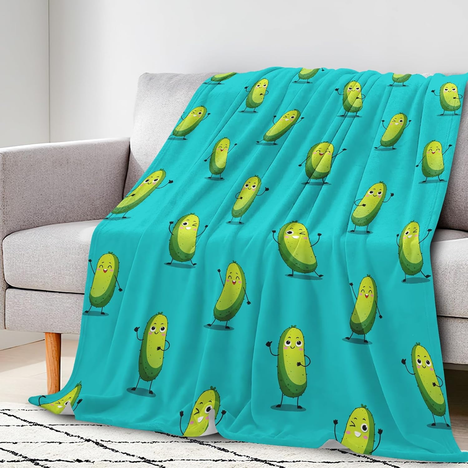 Dill Pickles Blanket Pickle Gifts for Women Girls Boys 50"X 40", Soft ...