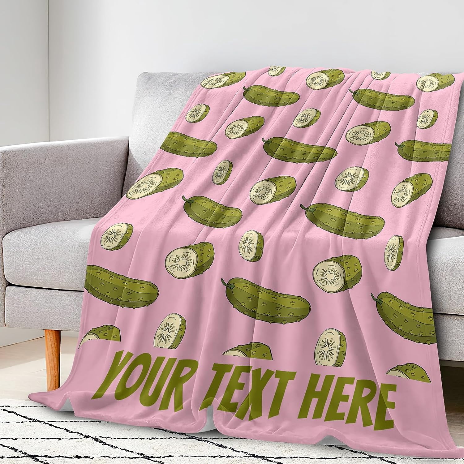 Dill Pickles Blanket Pickle Gifts for Women Girls Boys 50"X 40", Soft ...