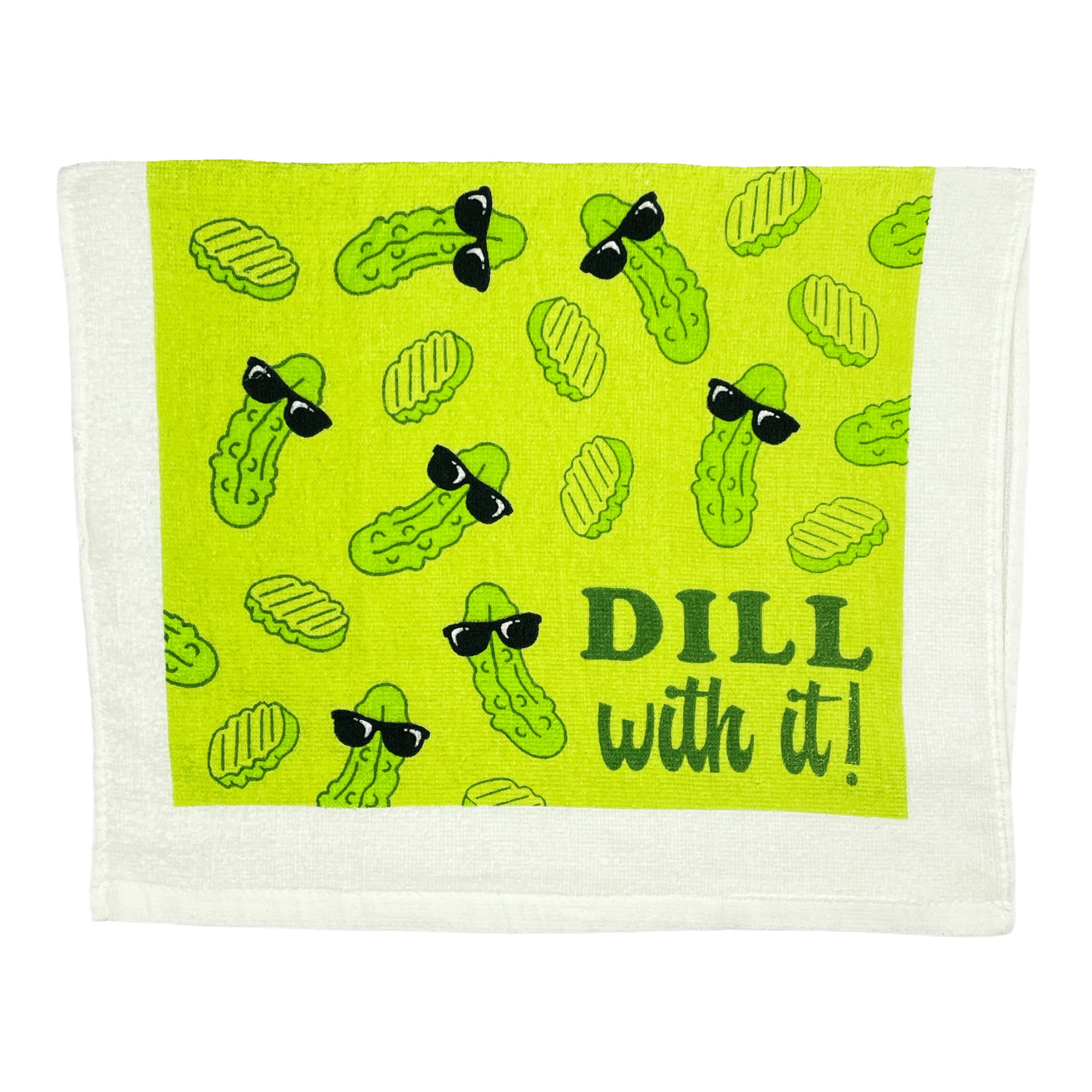 Dill With It Funny Pickle Cool Tea Towel - Walmart.com