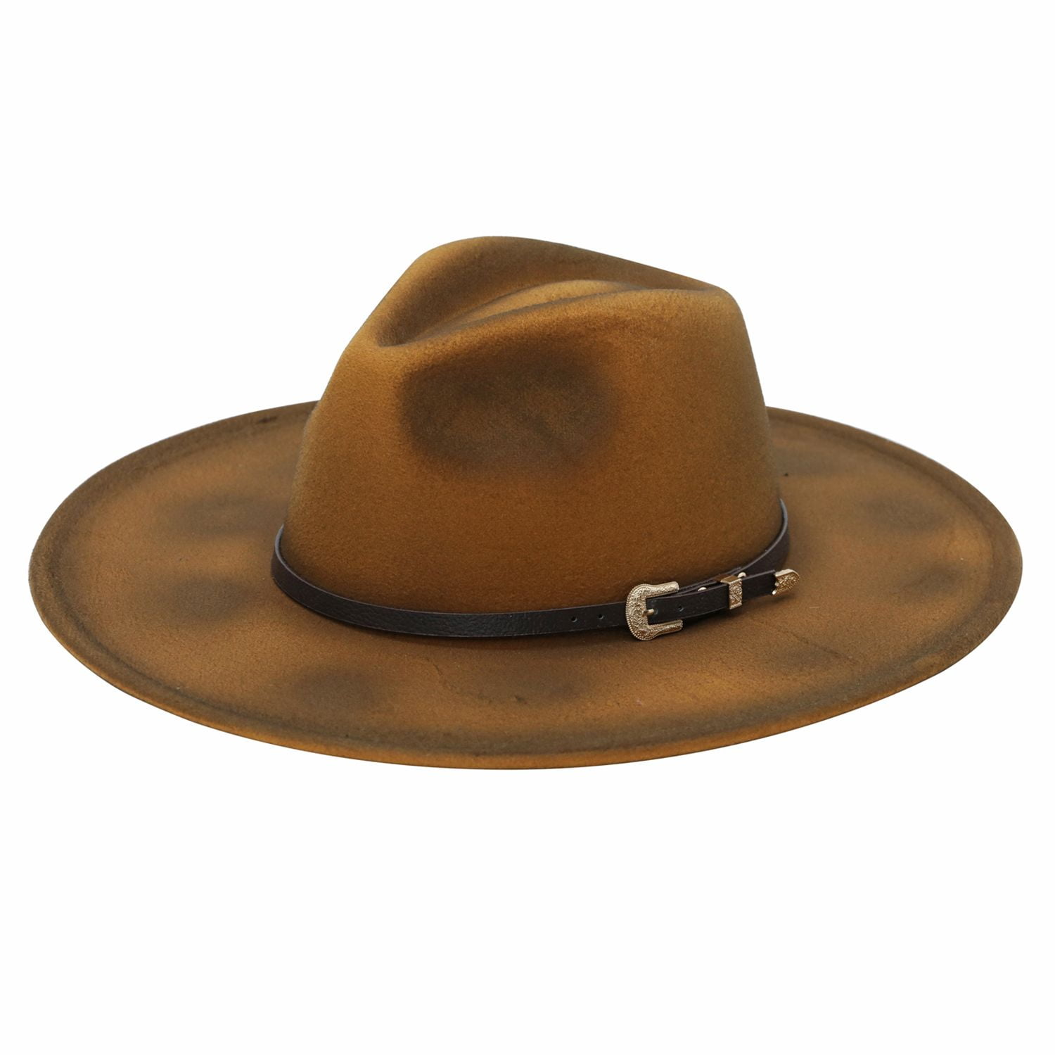 Dillard Ultra Felt Faux Leather Cord Wide Brim Hat Default - Walmart.com