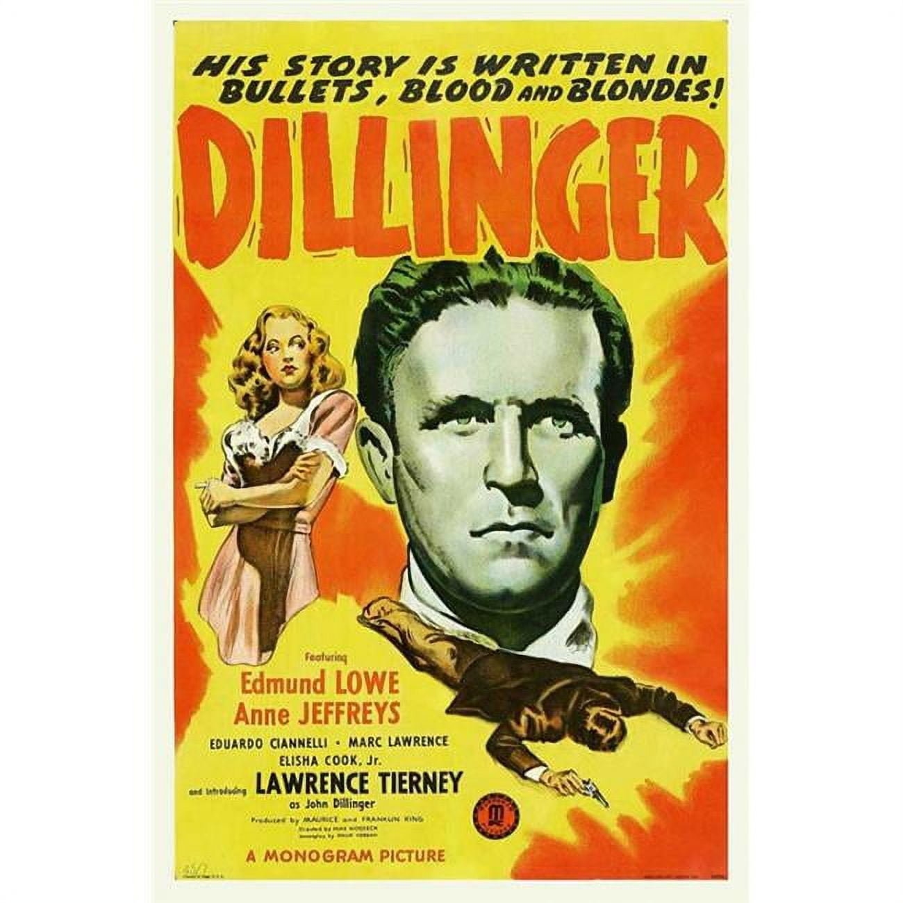 Dillinger Movie Poster - 27 x 40 in. - Walmart.com