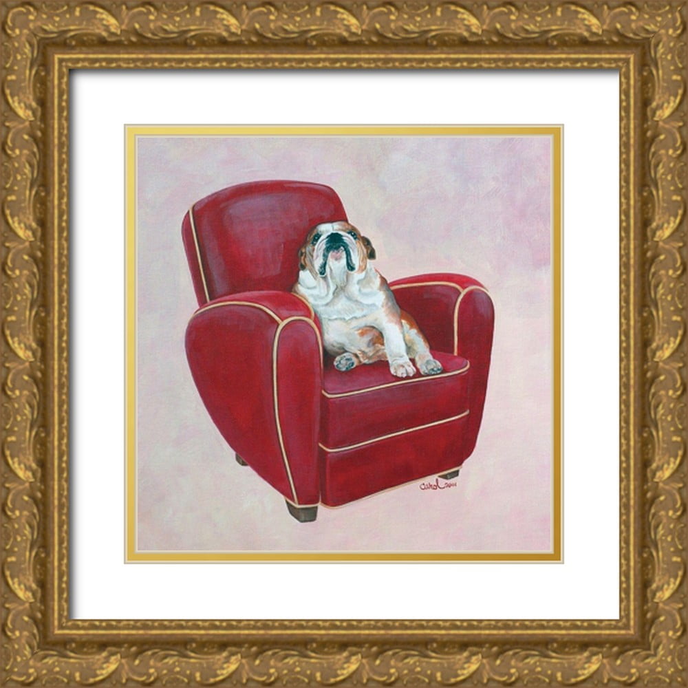 Dillon, Carol 15x15 Gold Ornate Wood Framed with Double Matting Museum ...