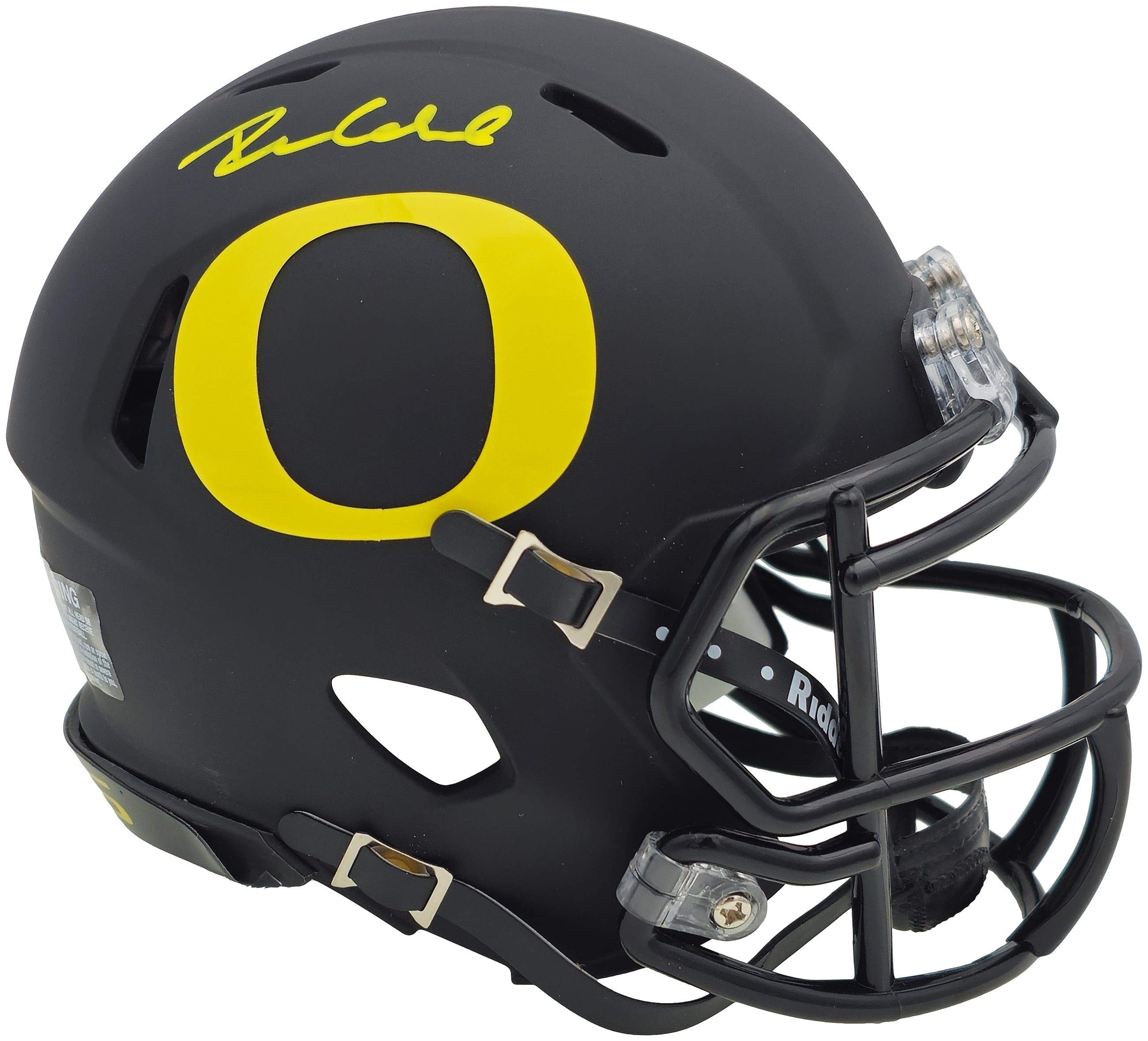 Dillon Gabriel Autographed Oregon Ducks Black Speed Mini Helmet Beckett ...