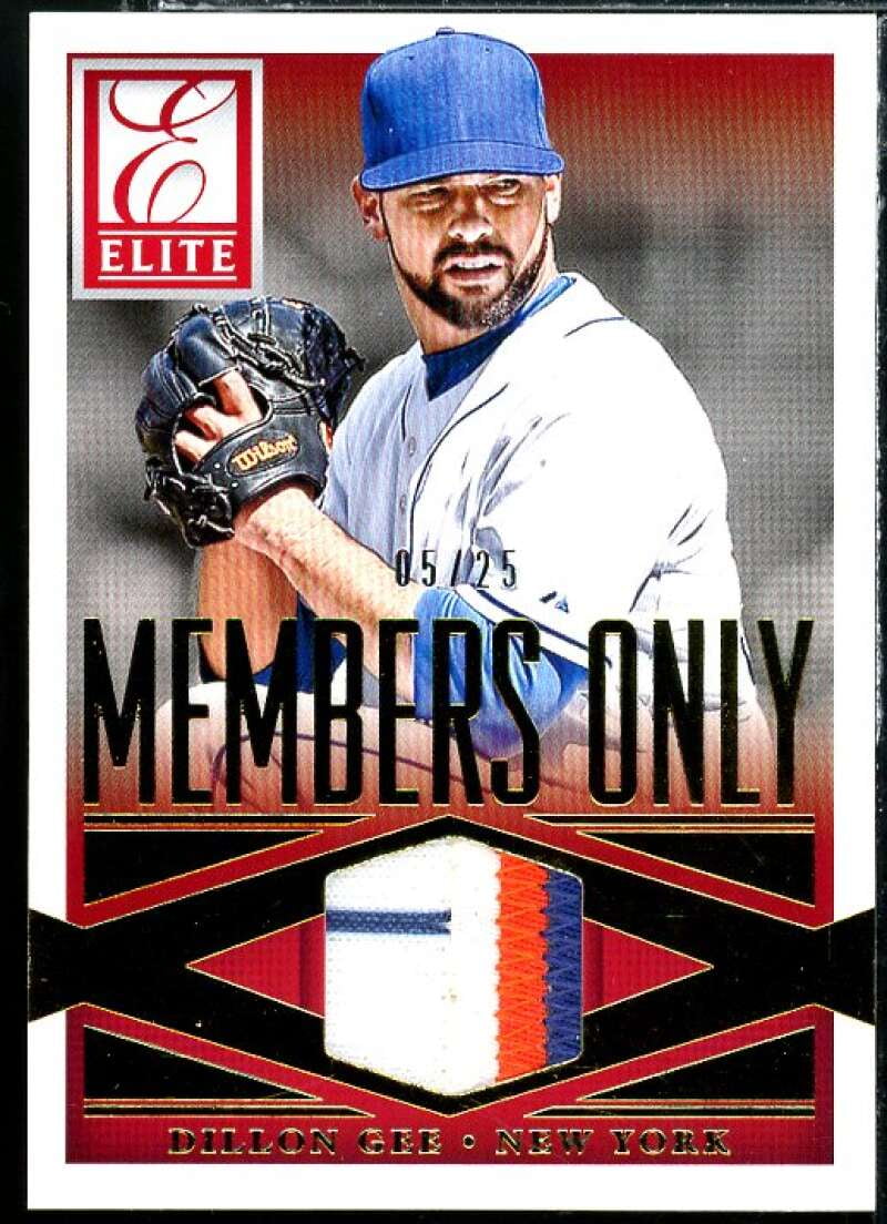Dillon Gee Card 2015 Elite Members Only Materials Prime #15 - Walmart.com