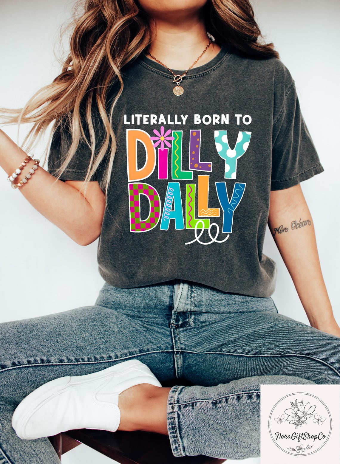 Dilly Dally Shirt, Preppy Girl Tshirt, Girly Born To Dilly Dally Tee, T ...
