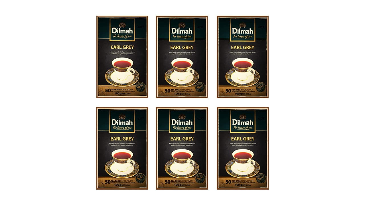 Dilmah Earl Grey Tea 300 Tea Bags- Finest Pure Ceylon Black Tea with ...