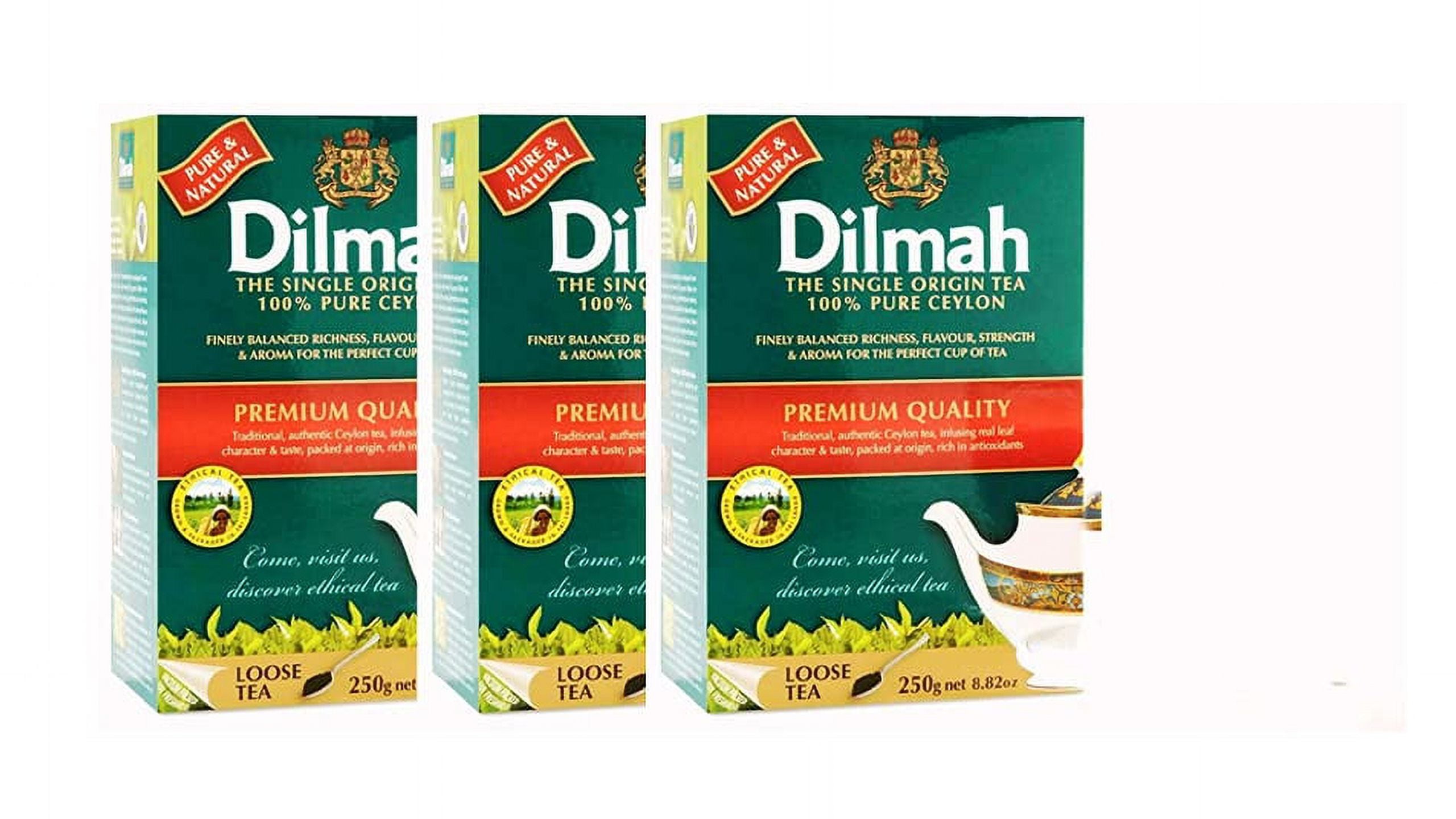 Dilmah Tea, 100% Pure Ceylon Tea, Loose Leaf, 250g 8.82-Ounce Boxes ...