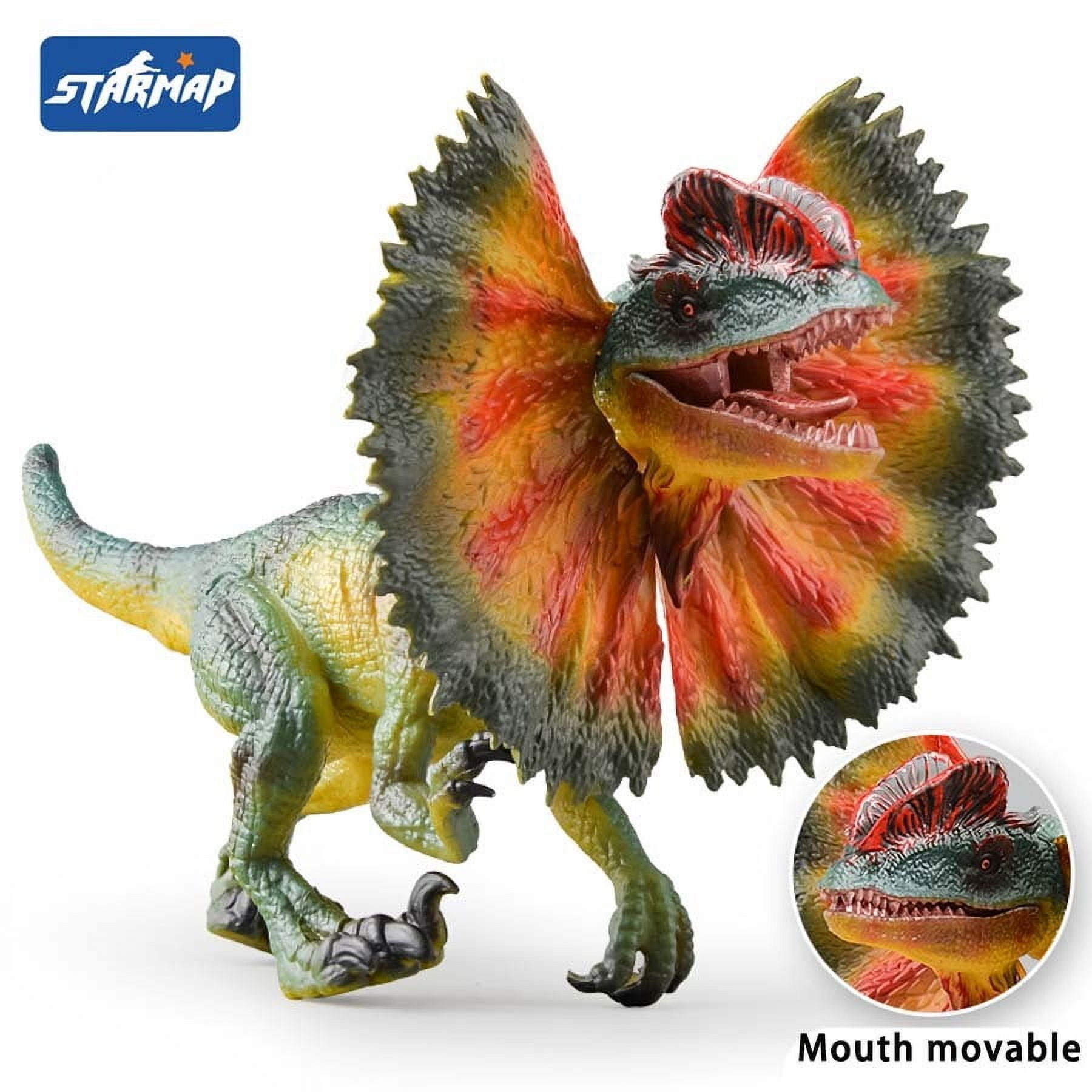 Dilophosaurus Dinosaur Action Figures 10.2", Jurassic Large Dinosaur ...