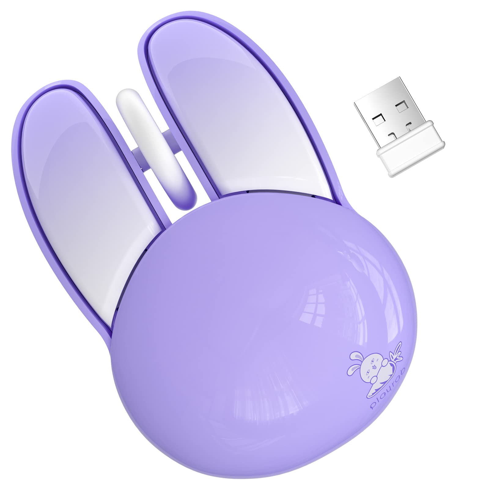 Dilter Wireless Mouse, Cute Bunny Shaped Computer Mouse 1200 DPI Less ...