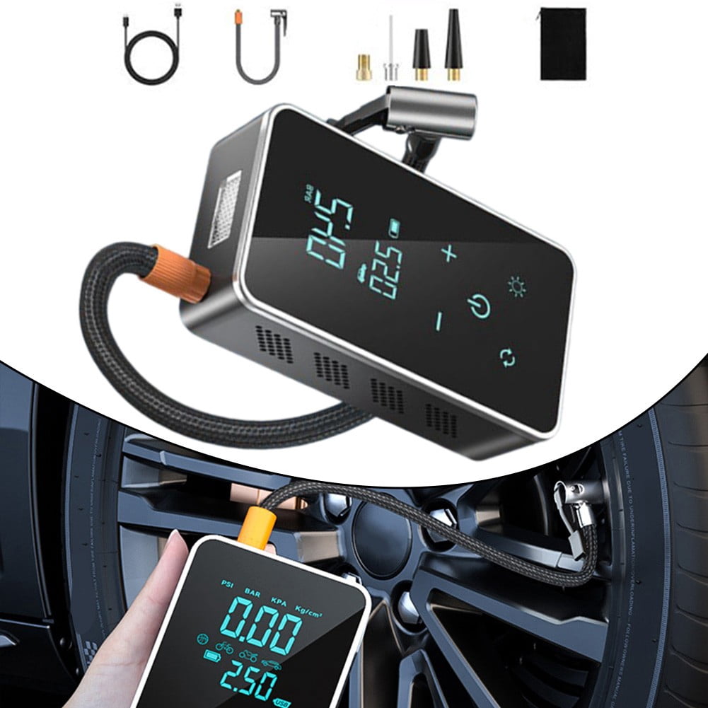 Diluopei 1 Set Of Electric Air Pump For Tyres, 150 Psi 45W Motorcycle Cars Pump 4000 Mah ...