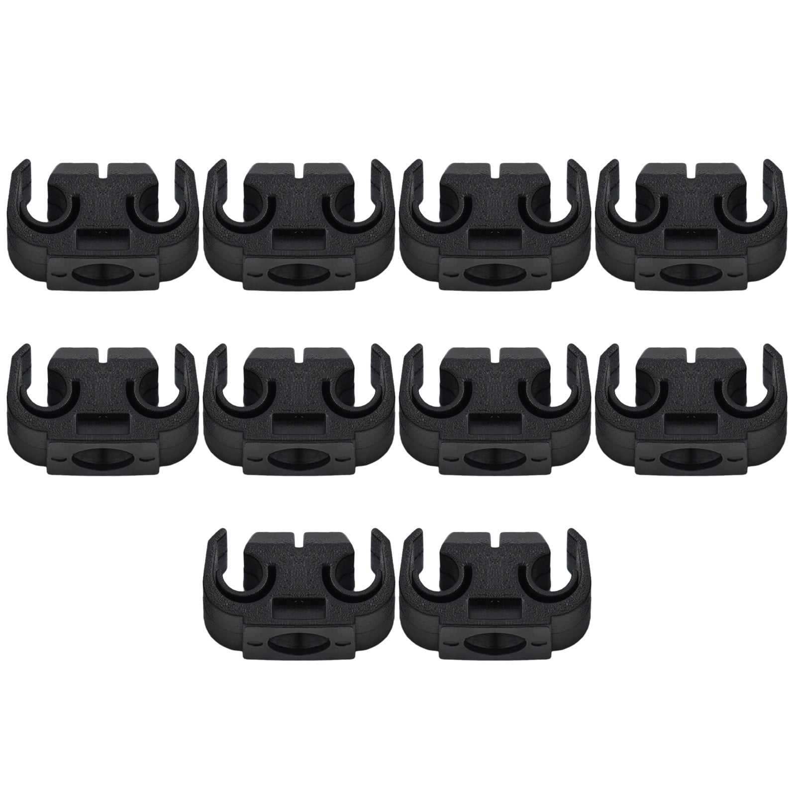 Diluopei 10Pcs For Double Brake Line Clips Clamps Black For 5Mm (3/16 ...