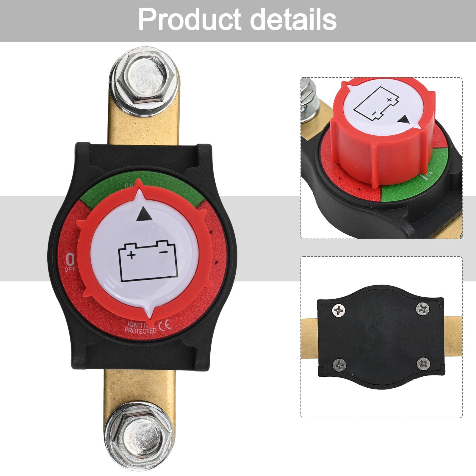 Diluopei 12-48V Upgraded Hexagon Top Post Battery Disconnect Switch ...