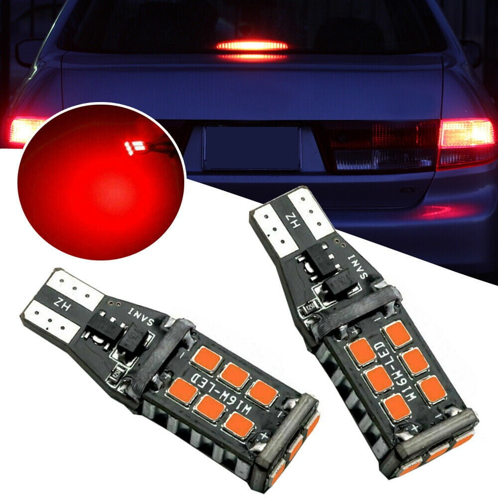Diluopei 2* T15 921 912 Canbus Red Led Center High Mount Stop 3Rd Brake ...