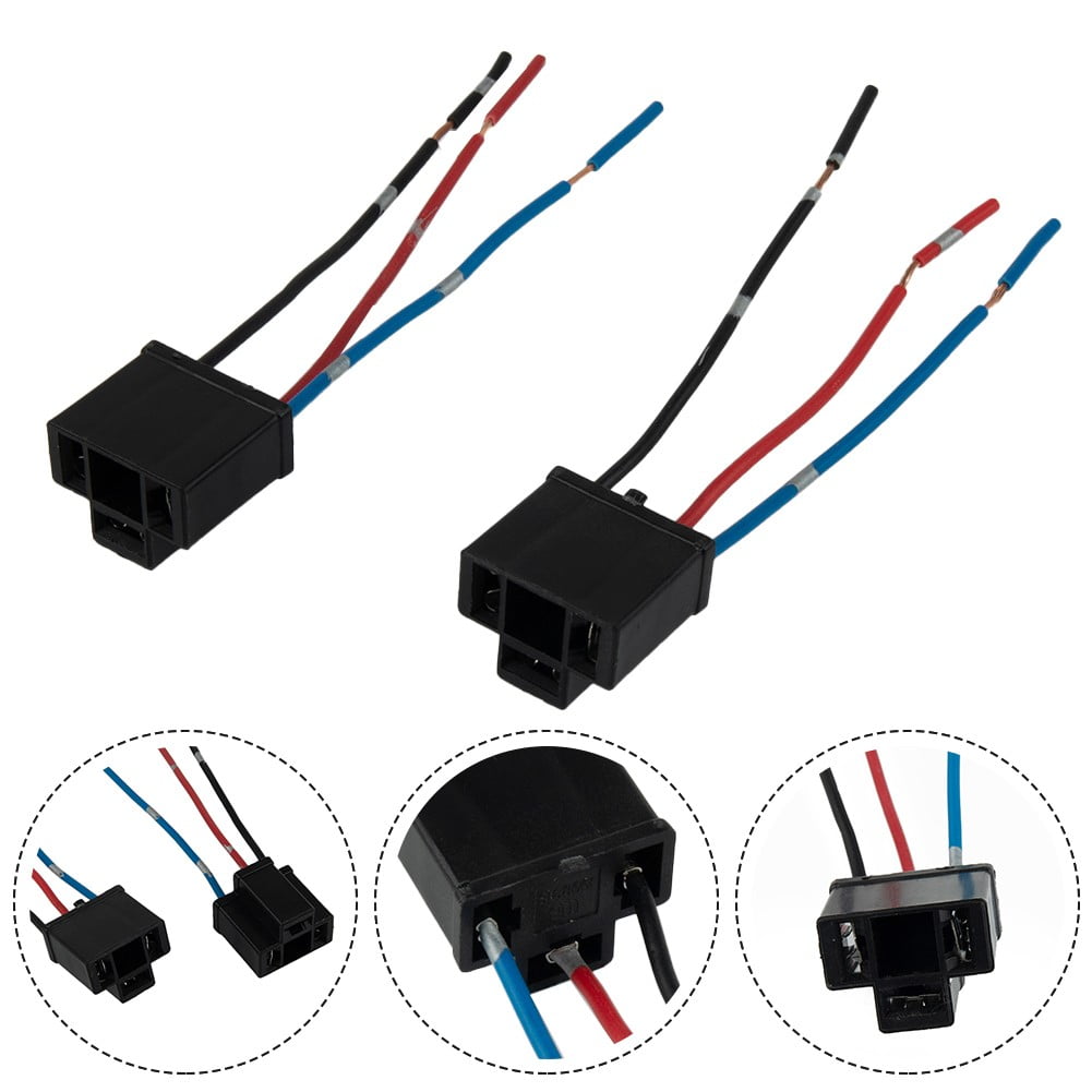 Diluopei 2 X H4 3 Pin Headlight Replacement Repair Bulb Holder ...