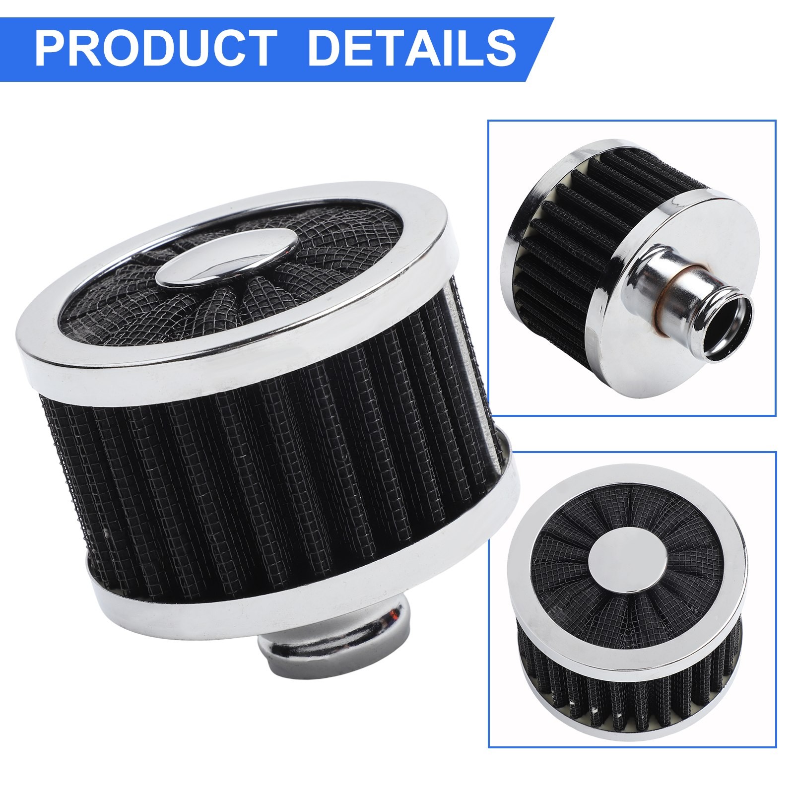 Diluopei 23Mm Car Air Filter Cold Air Intake Filter High Flow Vent ...