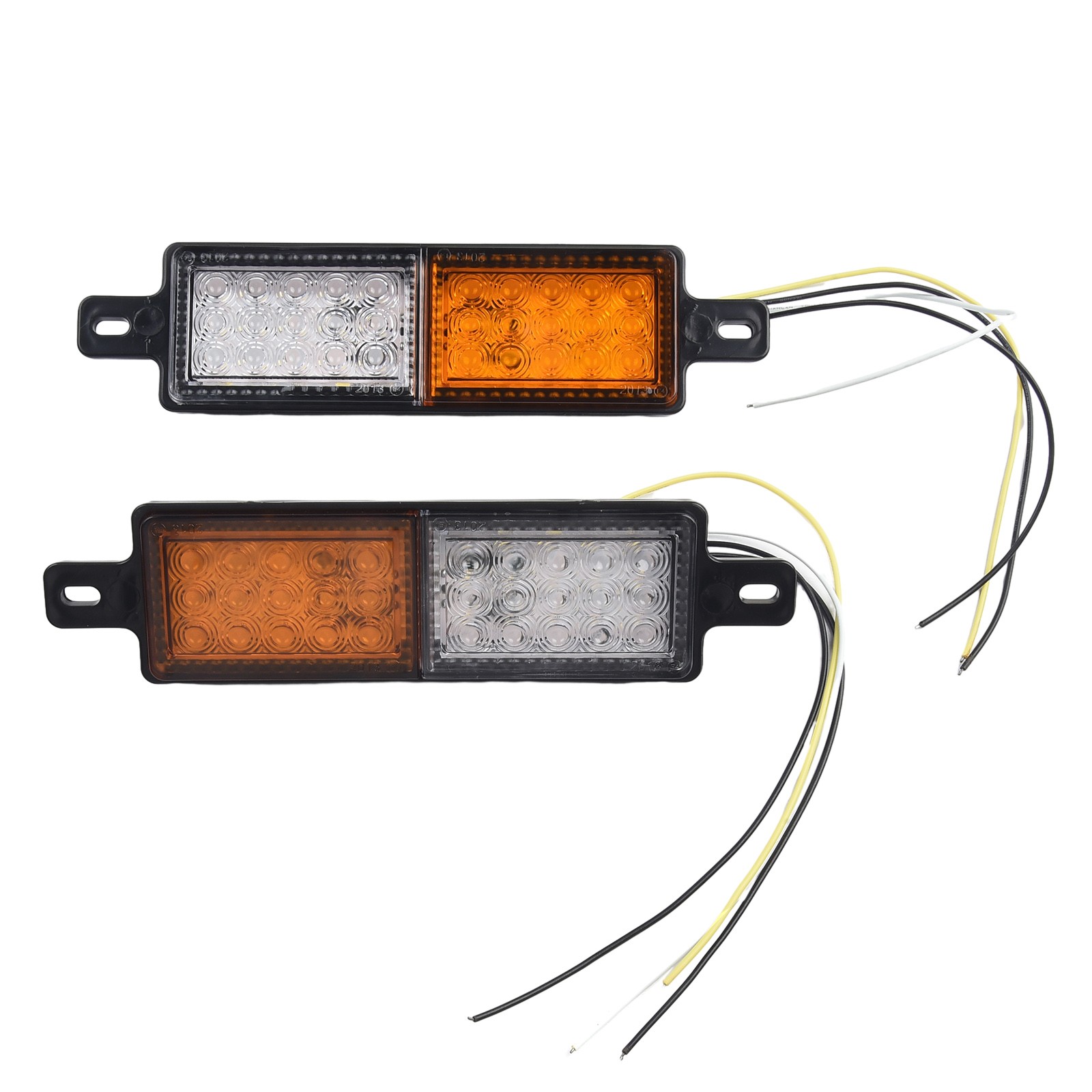 Diluopei 2X Yellow 30 Led Front Indicator Lights Bullbar Marker Lamp ...