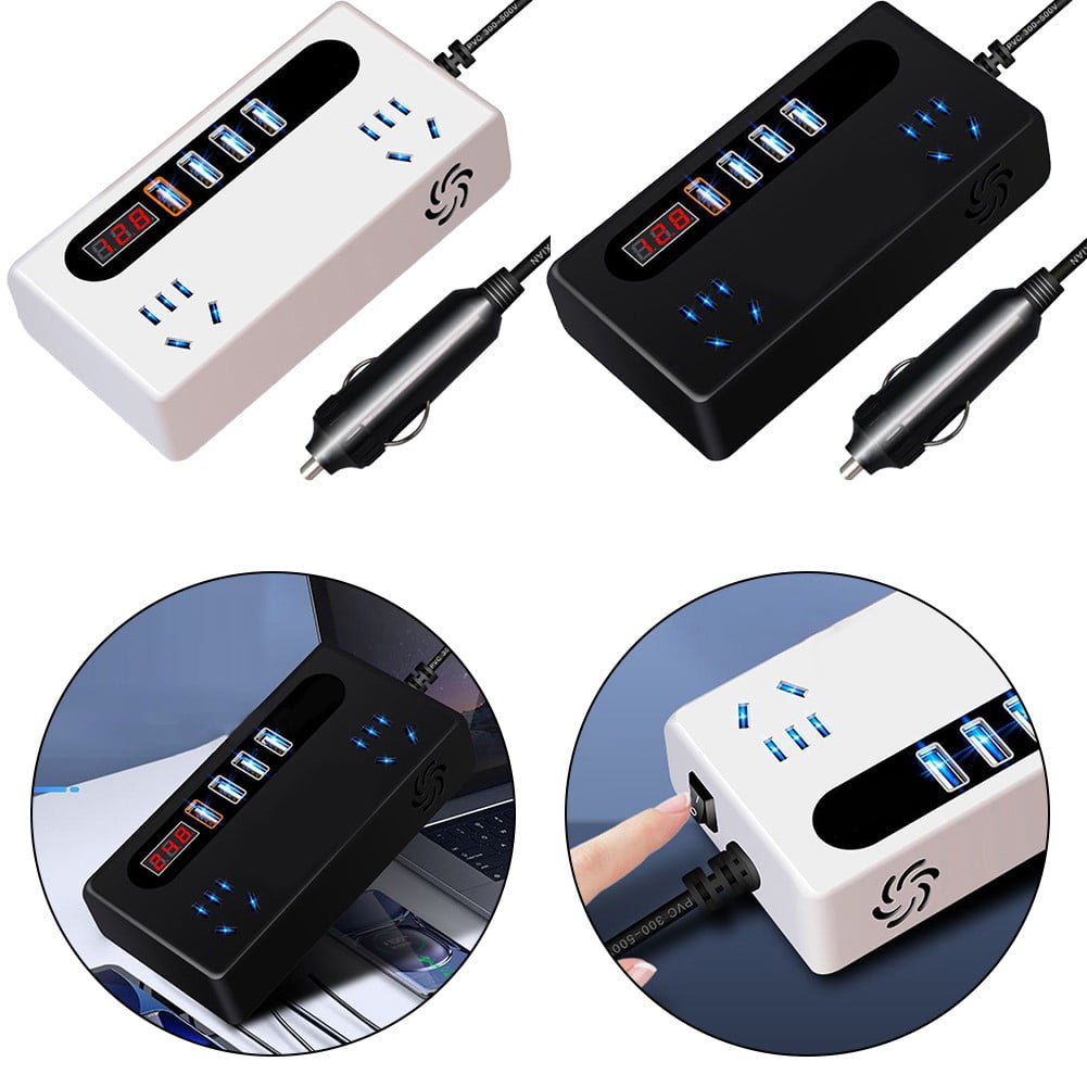 Diluopei 4 Usb Chargers 200W Power Adapter Dc 12V/24V To Dc 110V/220V ...