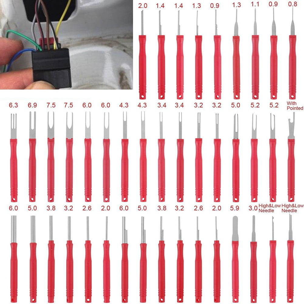 Diluopei 41Pcs Pin Extractor Tool Terminal Ejector Connector Removal ...