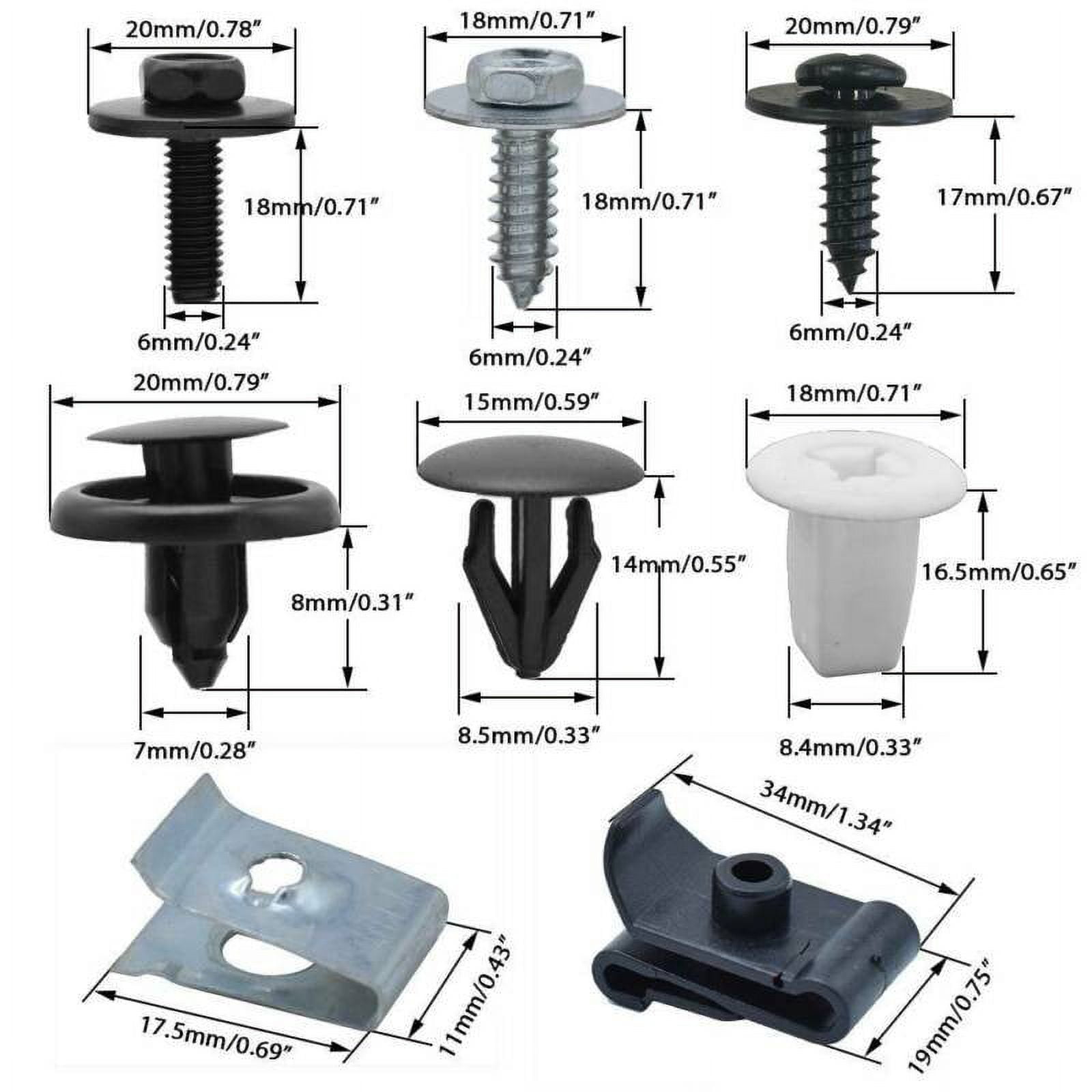 Diluopei 50Pcs For Toyota Under Engine Cover Clips Underbody Mudguard ...