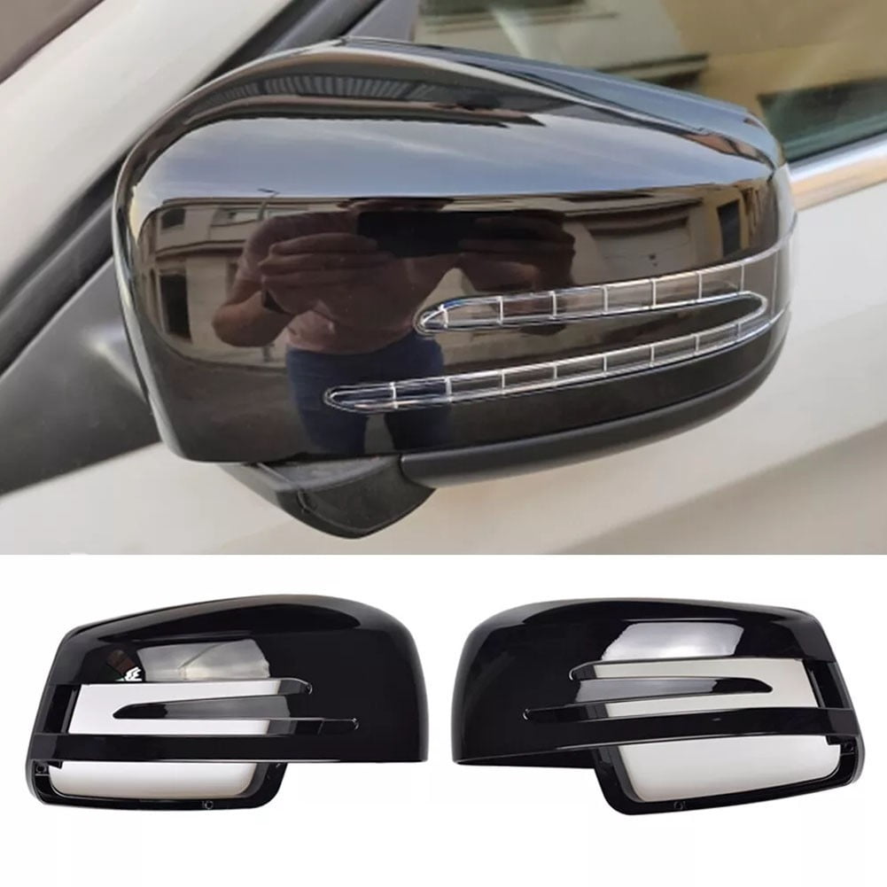 Diluopei Bright Black Wing Mirror Cover For Mercedes For Benz For W204 ...
