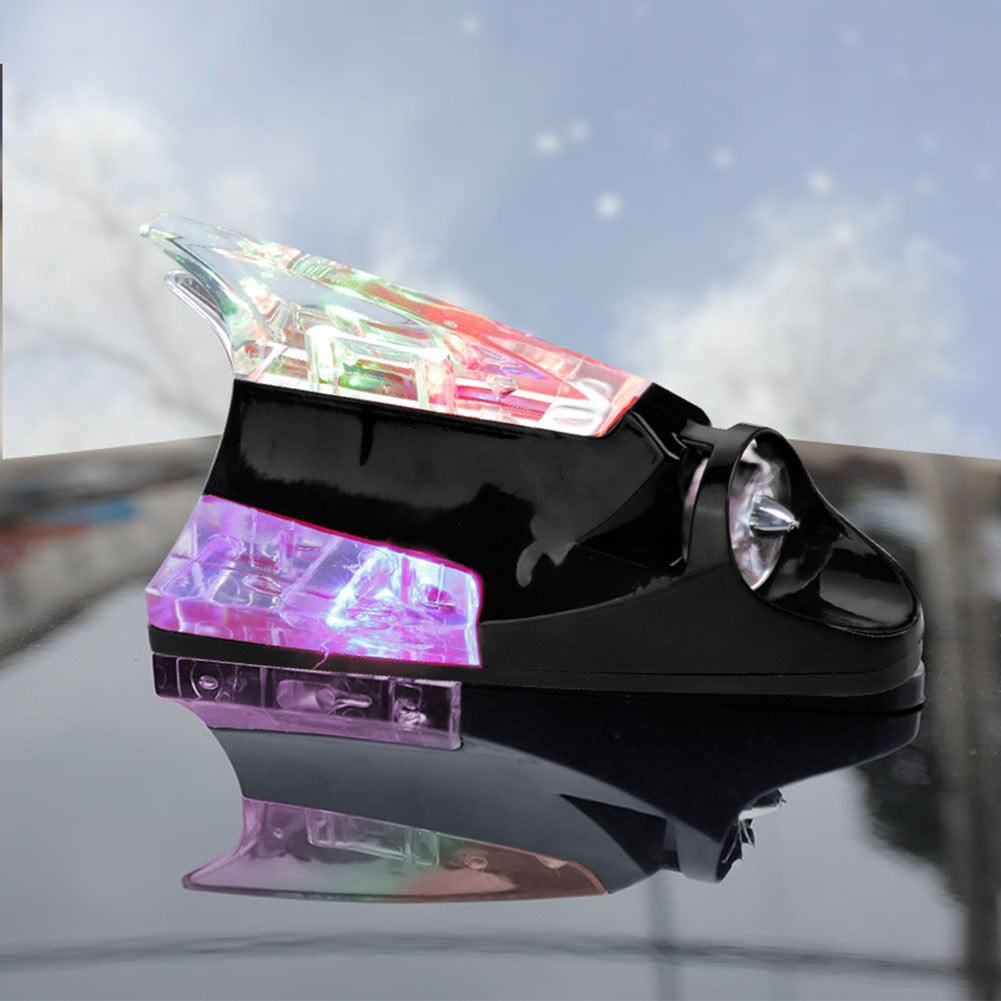 Diluopei Car Roof Car Truck Wind Powered Led Light Fin Wind Lamp ...
